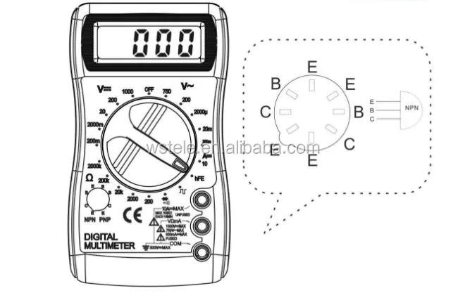 Dt-820c Multímetros Digitales - Buy Multímetro Digital De Bajo Precio ...