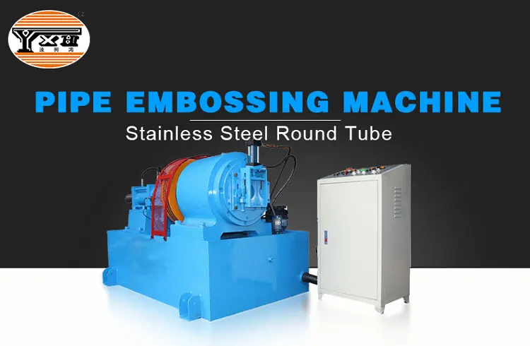 Steel Round Flower Tube Pipe Embossing Machine For Furniture Decorative ...