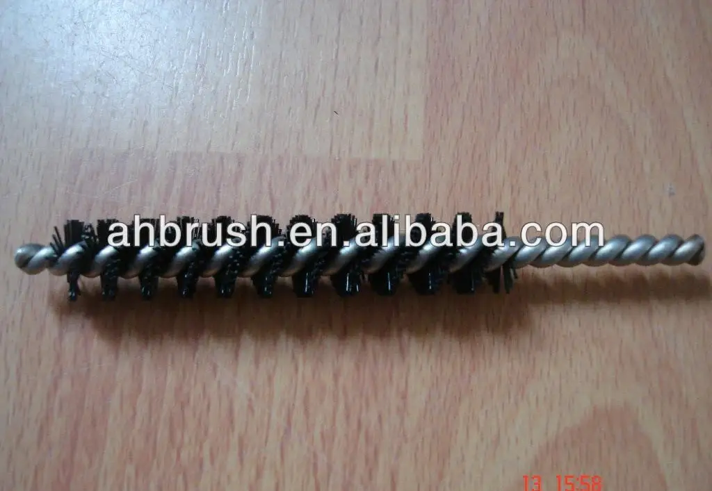 65mm Diameter 12mm Threaded Steel Wire Tube Clean Brush 7" Long - Buy ...