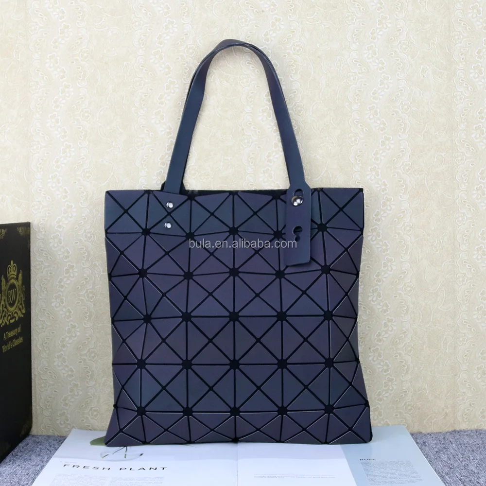 Bula Luminous Geometric Color Change Bag Pu Leather Chain Luminesk Star ...