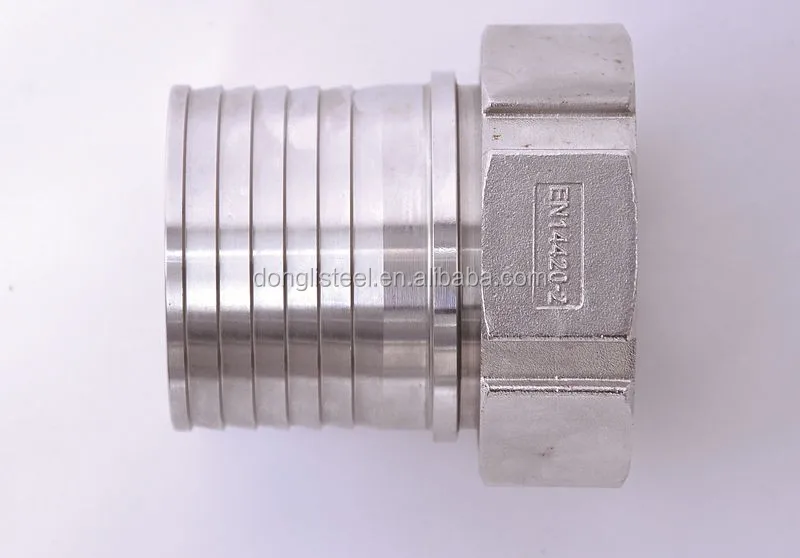 GI with serraied tail in stainless steel, Hose fitting with safety ...
