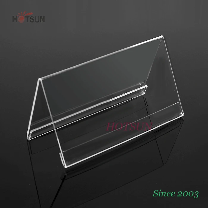 Clear Acrylic Table Tents - Customizable Name Card Holders