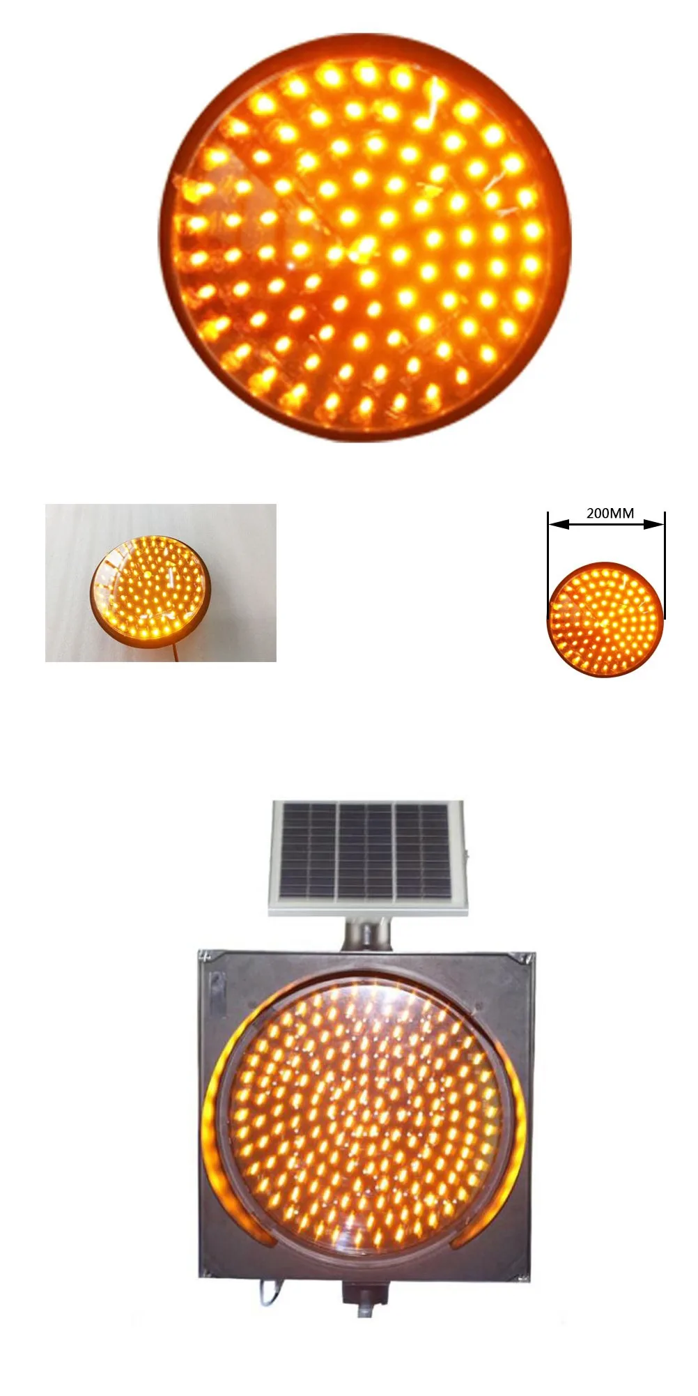 Traffic Light with Solar Panel - Efficient LED Solutions