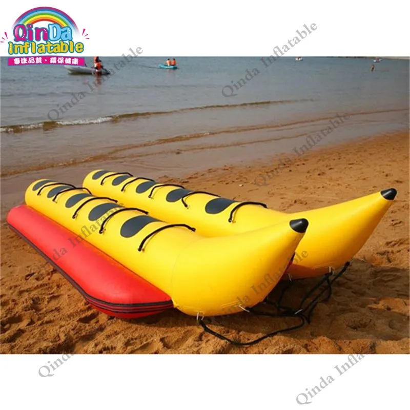 14 Persons Inflatable Pontoon Boat Flying Fish Toy,0.9mm Pvc Inflatable ...