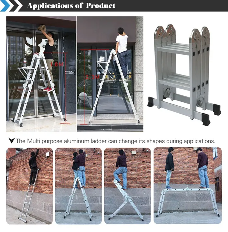 8 Meter Aluminium Ladder,Aluminium Alloy Step Ladder,Aluminium Multi ...