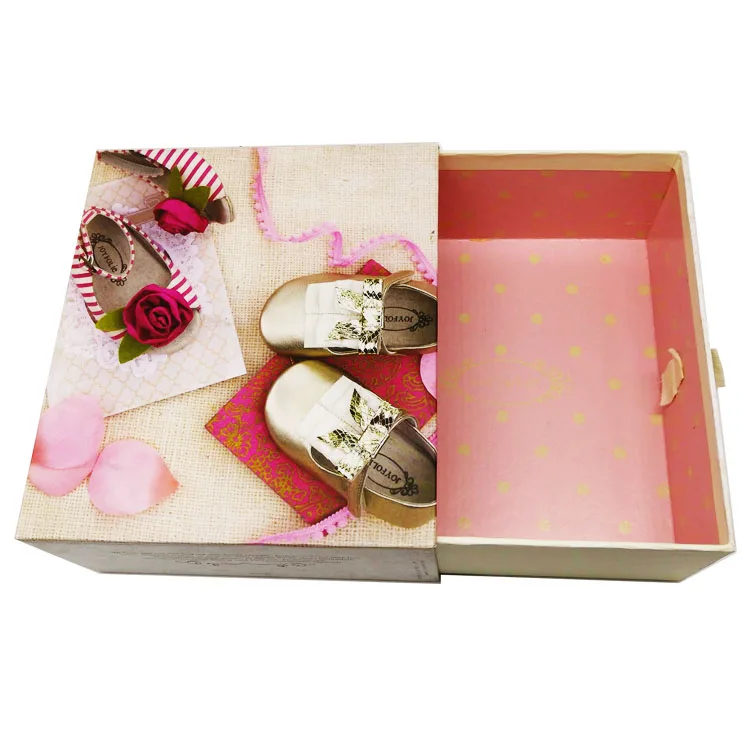 Printed Baby Empty Shoe Box With Drawer - Buy Shoe Box With Drawer,Baby ...