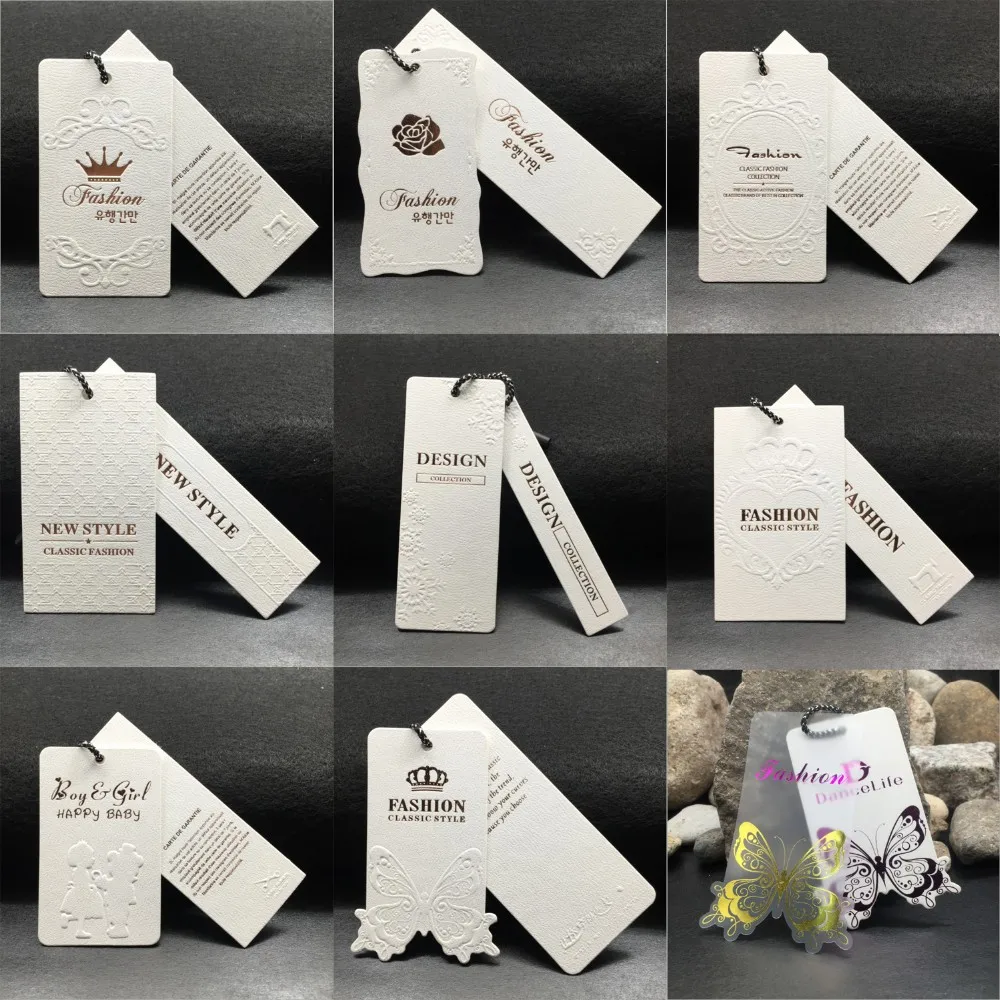 Luxury Hangtag Cardboard Clothing Tags - Custom Designs
