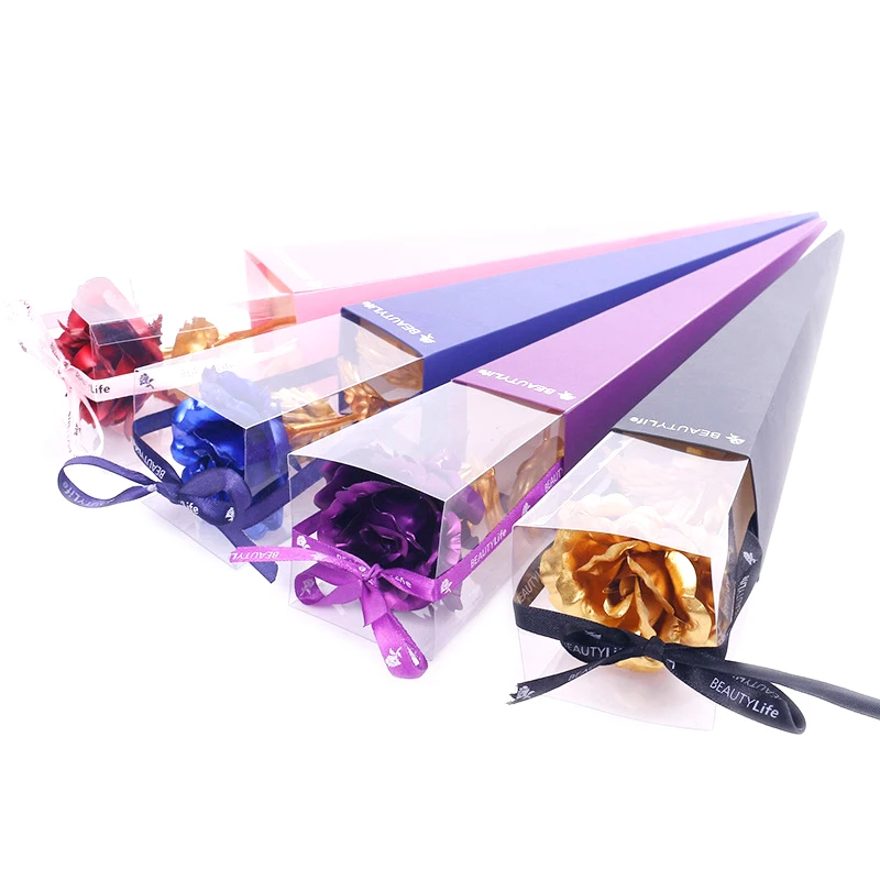 24K Gold Foil Rose Gift Box - Perfect for Valentine's Day