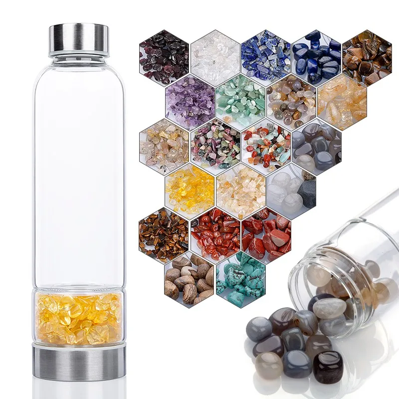 Crystal Water Bottle,Water Bottle With Crystals,Crystal Infusing Water ...