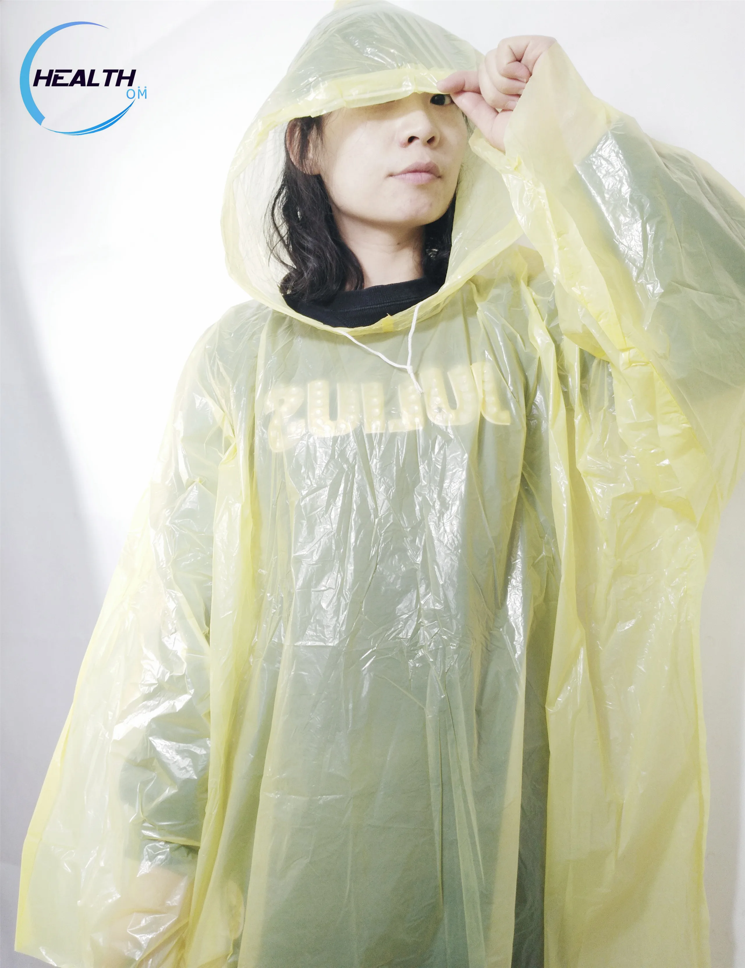 Disposable Emergency Pe Rain Poncho Design Coat Custom Printed Ponchos ...