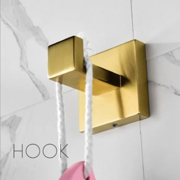 Brushed Gold Bathroom Towel Radiator Hook Shower Robe Hook| Alibaba.com