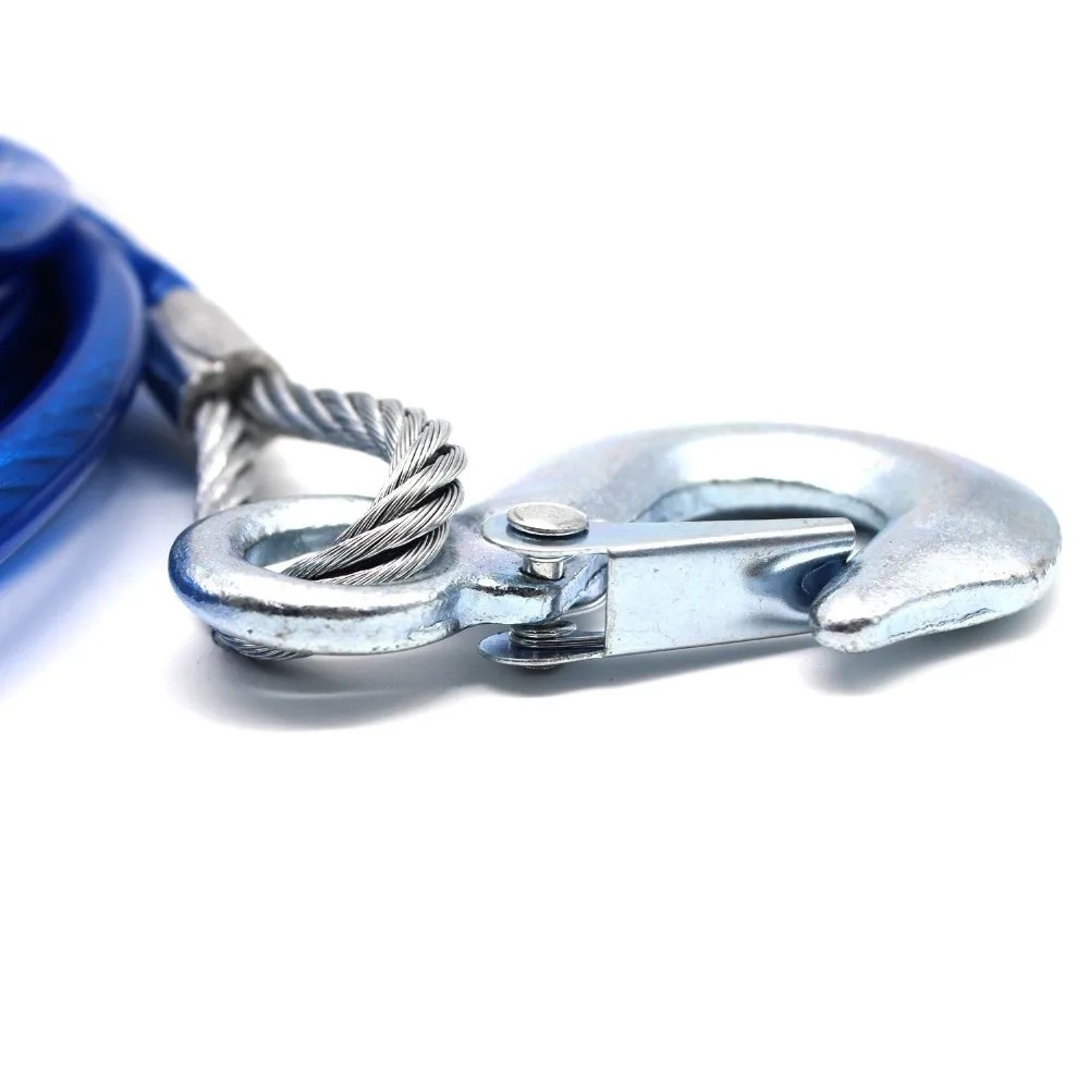 4m X 10mm Car Tow Rope Hooks Steel Towing Vehicle Truck Car Snatch ...