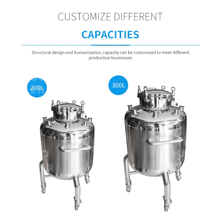 Stainless Steel Liquid Storage Tanks with Wheels