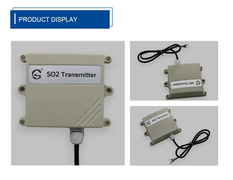 High Sensitivity SO2 Gas Sensor - RS485 4-20ma Output