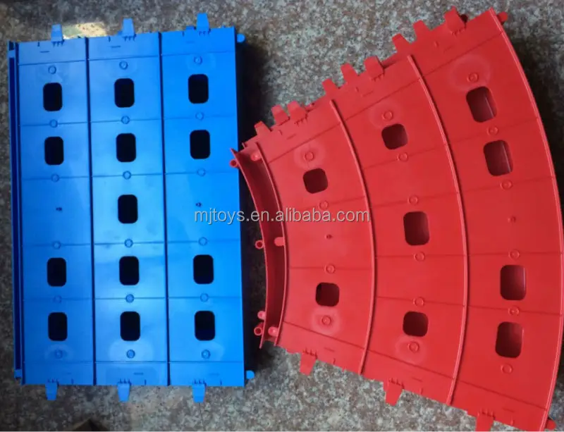 DIY 3 Rail Straightaway Plastic Runway for Mini 4wd Race Track for Sale