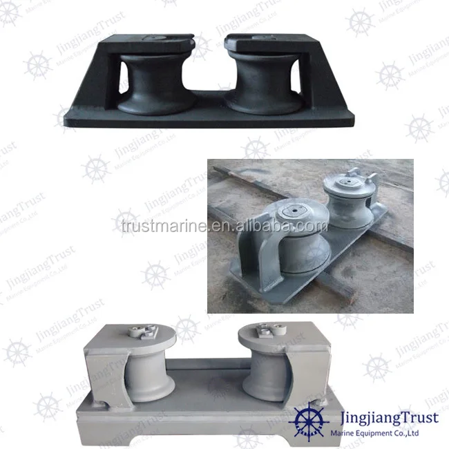 Ship Mooring Cast Type C Roller Fairlead Chock - Buy Mooring Chock,Cast ...