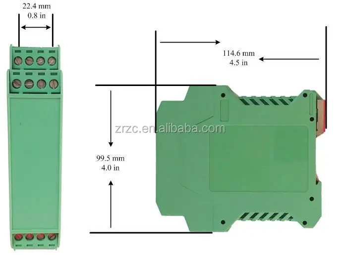 Din Rail Mount Signal Isolator H649 4-20ma Pt100 Temperature ...