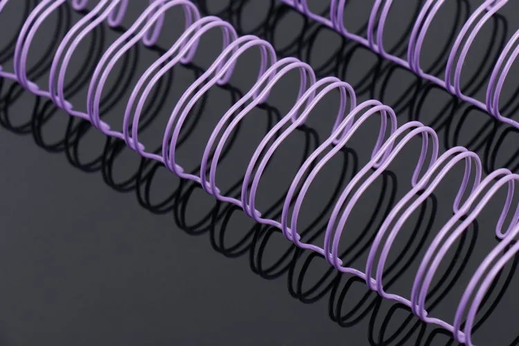 Purple Color Double Loop Binding Spiral Wiro Binding Spiral Binding ... Purple Color Double Loop Binding Spiral Wiro Binding Spiral Binding ...