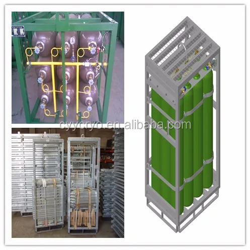 Oxygen Cylinder Bundle Vertical Gas Bundle For Cylinders - Buy Gas ...