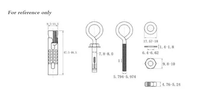 Stainless Steel Eye Bolt Expansion Anchor - Durable & Versatile