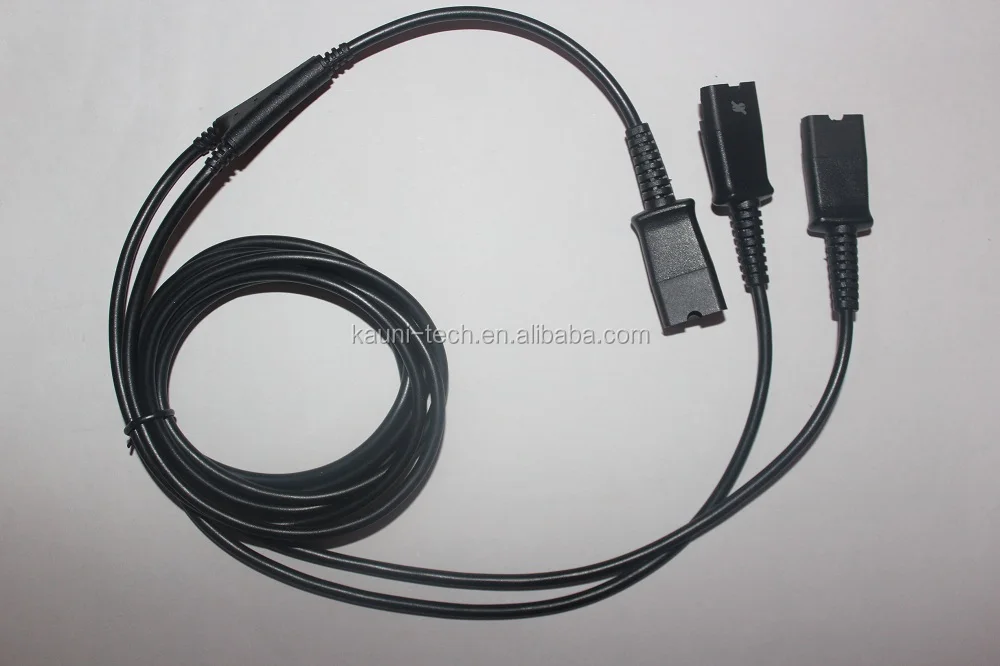 Y Jack Qd Cables Traing Cable Y Jack Adaptor For Plt Headset For Call ...
