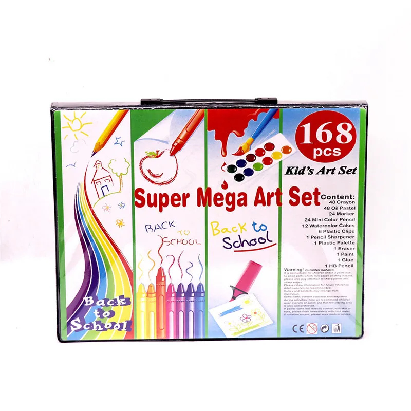 Back to School Stationery Set for Kids - 168 Crayola Crayons