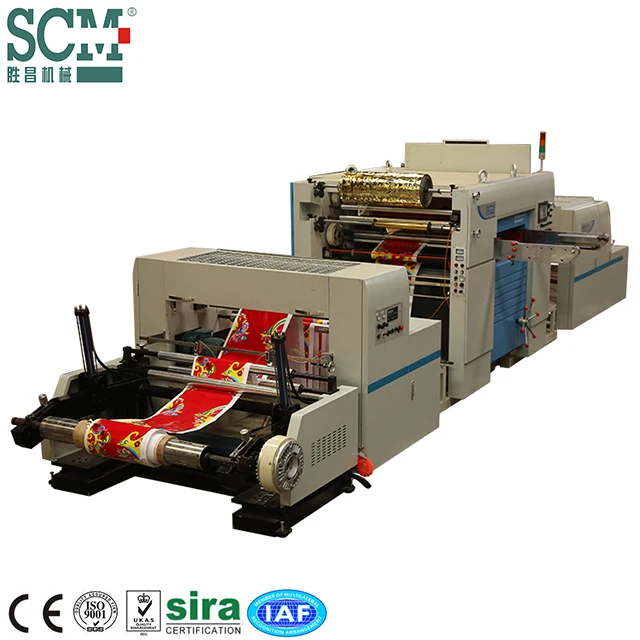 Scm Automatic Pneumatic Heat Press Machine Flat Hot Foil Stamping ...