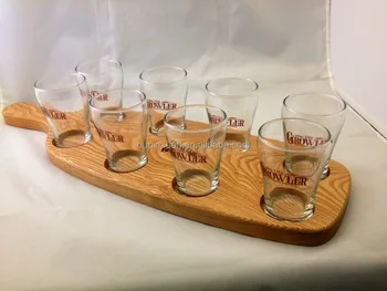 New Design Beer Tasting Flight Set With Paddle For 8 Mini Glasses Beer ...