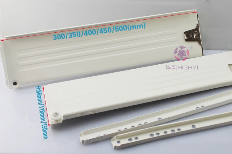 Hettich Type Heavy Duty Side Mounted Kitchen Cabient Drawer Slides ...