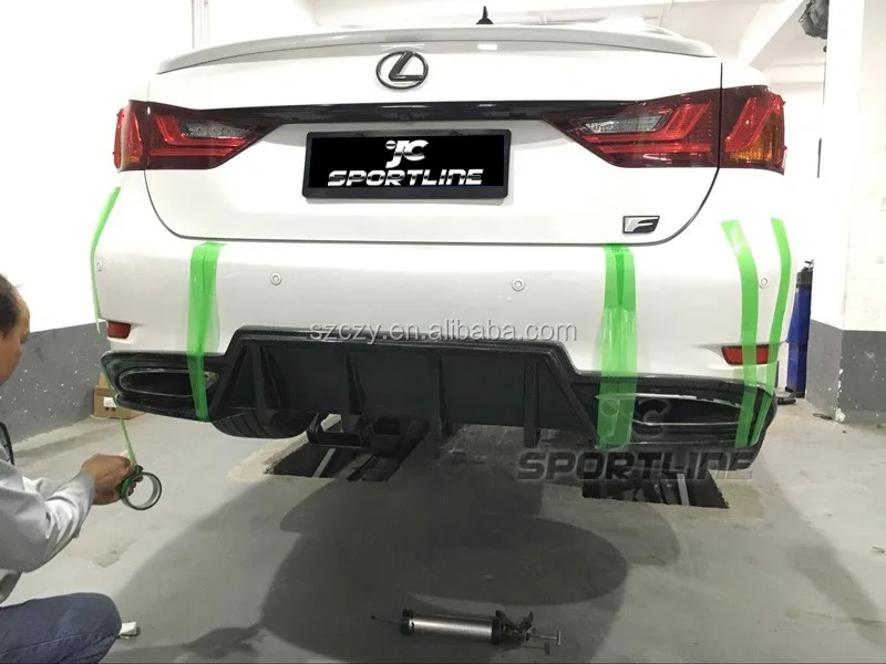 Carbon Lower Valance Rear Lip Diffuser For Lexus Gs350 F Sport - Buy ...