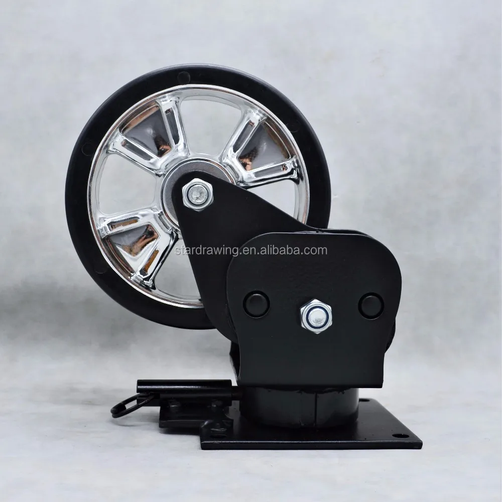 SS Heavy Duty 7 Inch Rotating Castor Caster Wheels with Lock