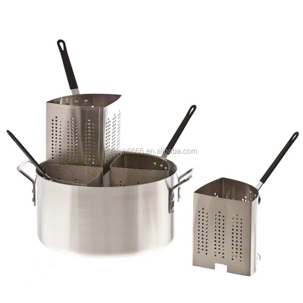 20 Quart Pasta Cooker Pot with 4 Dividers - Stainless Steel