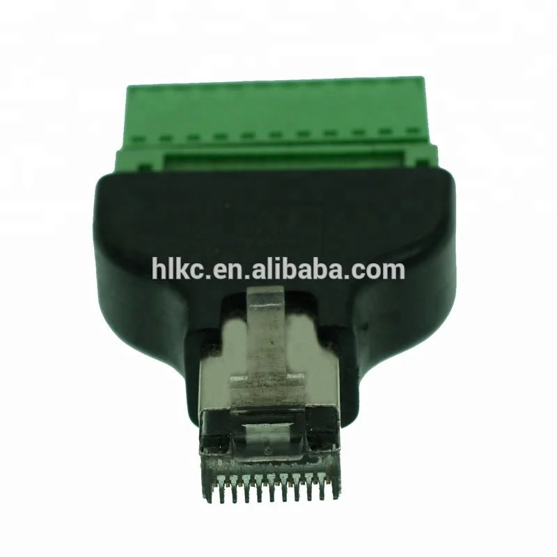 Rj50 10p10c Plug Shielded 10 Pin Connector To10pin Terminal Block - Buy ...