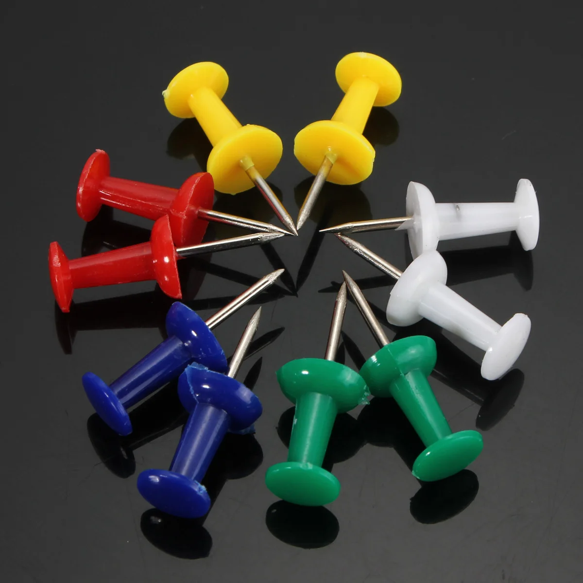 T Shape Map Push Drawing Pins High Quality Assorted Colors - Buy Notice ...