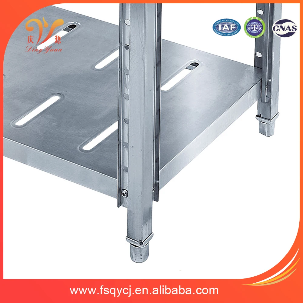 Commerical Stainless Steel Kitchen Storage Rack 4 Tier Assemble ...