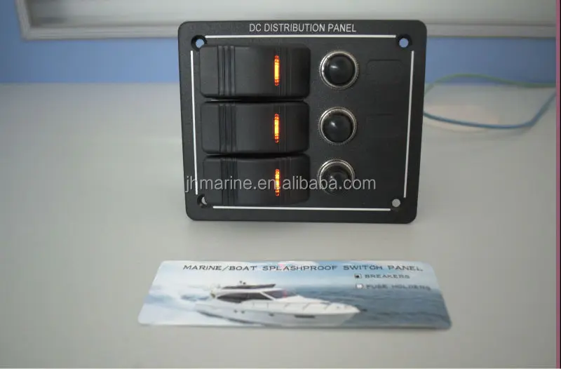 Boats Switch Panel 12 Volt Rocker Switch Panel 5 Switch Panel Boat ...