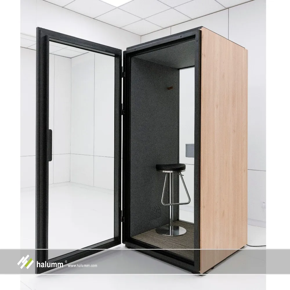 Soundproof Metal Telephone Booth - Privacy & Convenience