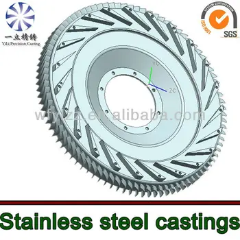 Stainless Steel Investment & Vacuum Casting Diffuser Used For Turbine ...