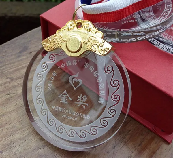 K9 Crystal Medal Cheap Wholesale Custom Crystal Glass Medal For ...