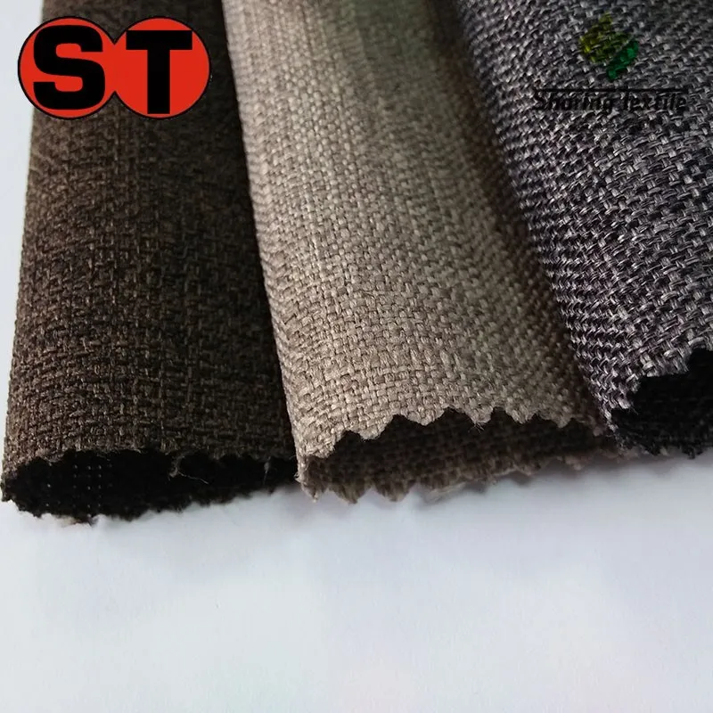 Wholesale Polyester Fake Linen Car Upholstery Fabric/linen Cushion ...