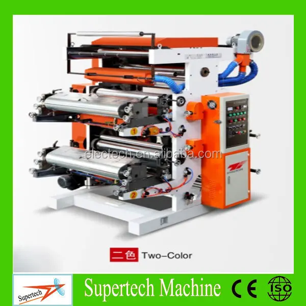 Automatic Used 2 Color Flexographic Printing Machine For Paper Bag ...