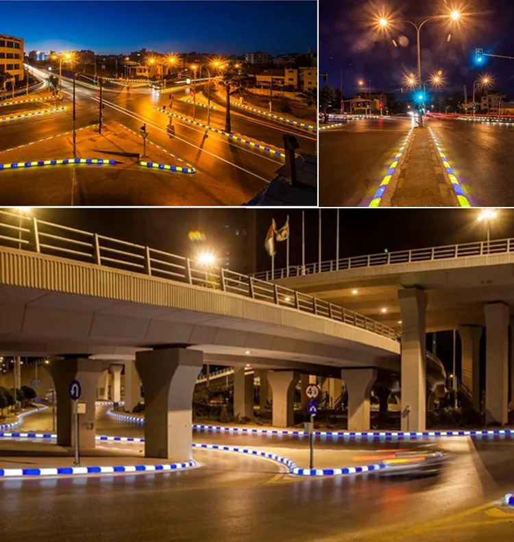 Plastic Pe Led Curbstone Colors Road Kerb Rgb Led Lighting Kerb - Buy ...