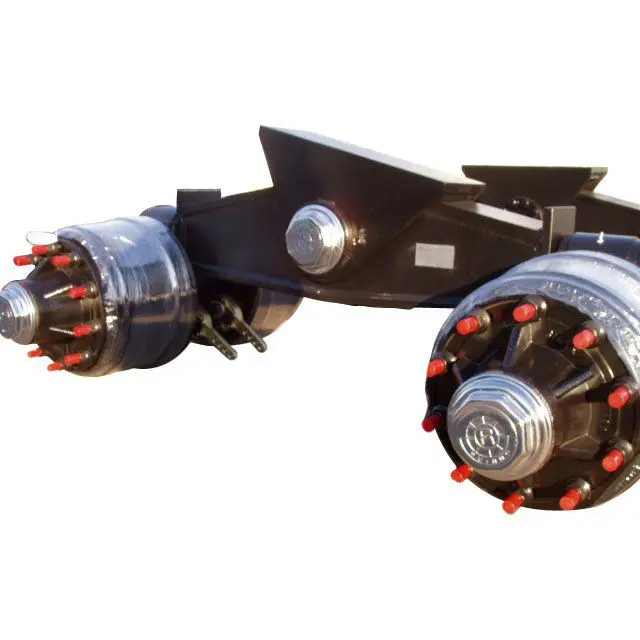 Bogie Axle Suspension 16 Wheel Trailer Rigid Suspension - Buy ...