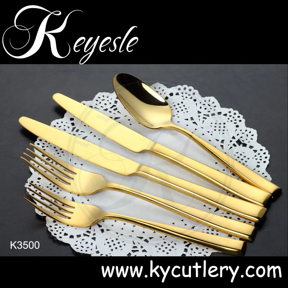 Gold Plated Cutlery,Gold Cutlery Set,Gold Plated Flatware Wholesale ...