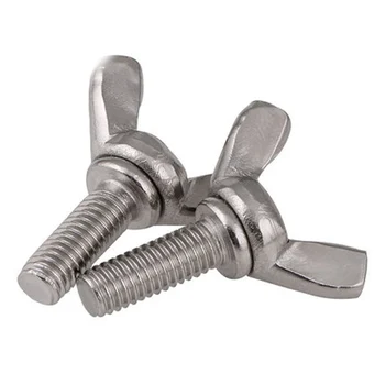 Stainless Steel Folding Wing Nut Screw With Iso9001 - Buy Wing Screw ...