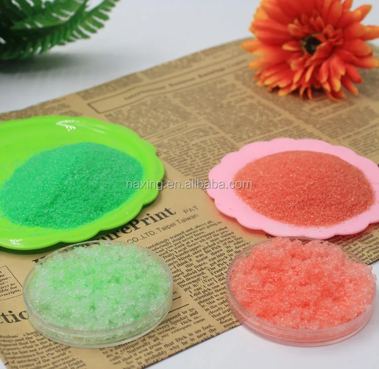 Color Super Absorbent Polymer Sap With Fragrance For Jelly Baby Bath ...