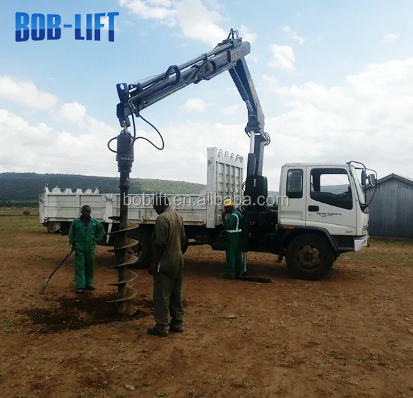 Truck Mounted Auger Crane Drilling Machine For Sale - Buy Truck Mounted ...