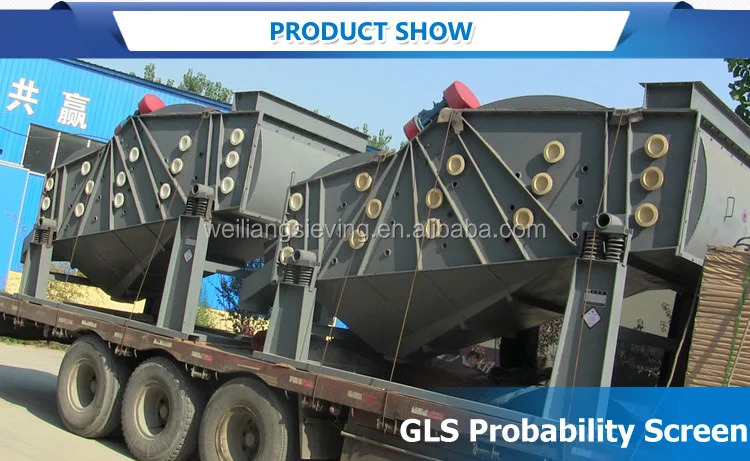 Big Output 2mm Double Layer GLS Probability Vibrating Screen