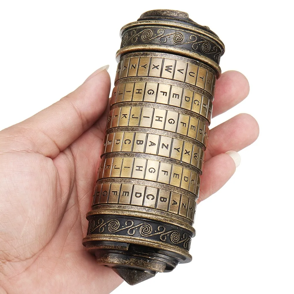 Da Vinci Code Mini bronze Cryptex lock Valentine's Day Interesting ...