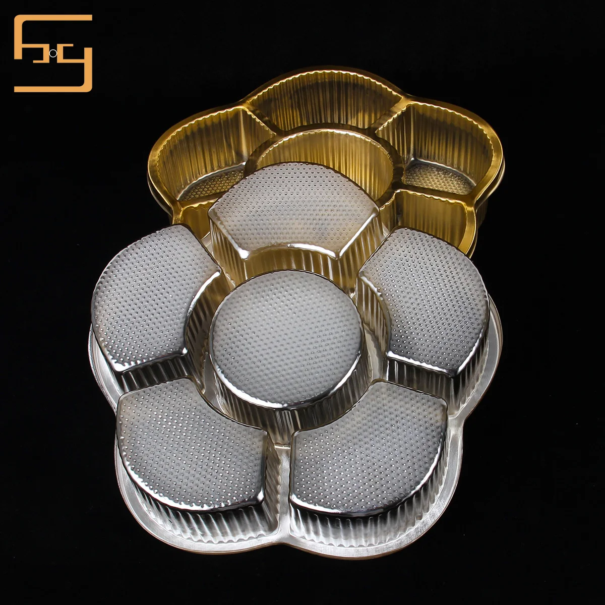 Food Grade Gold Pet Plastic Chocolate Blister Trays Packaging Inner ...